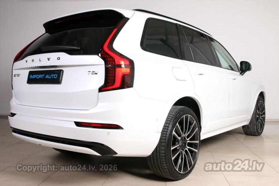 White Volvo XC90 2025 in Tallinn, with an engine capacity of 2.00 L and mileage of 13 thousand km for 84990 €, photo 7 on AUTOMOTO.COM.LV