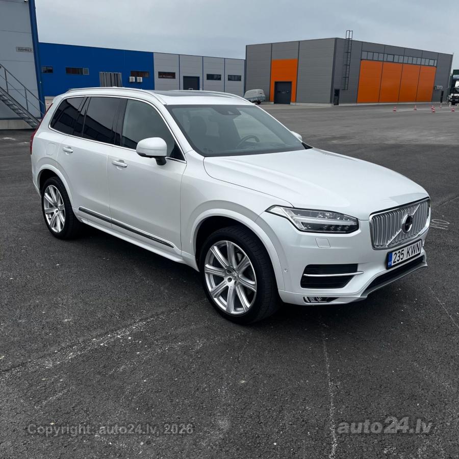 White Volvo XC90 2018 in Tallinn, with an engine capacity of 2.00 L and mileage of 111 thousand km for 33500 €, photo 1 on AUTOMOTO.COM.LV