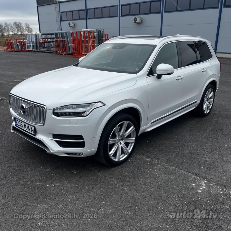 White Volvo XC90 2018 in Tallinn, with an engine capacity of 2.00 L and mileage of 111 thousand km for 33500 €, photo 5 on AUTOMOTO.COM.LV