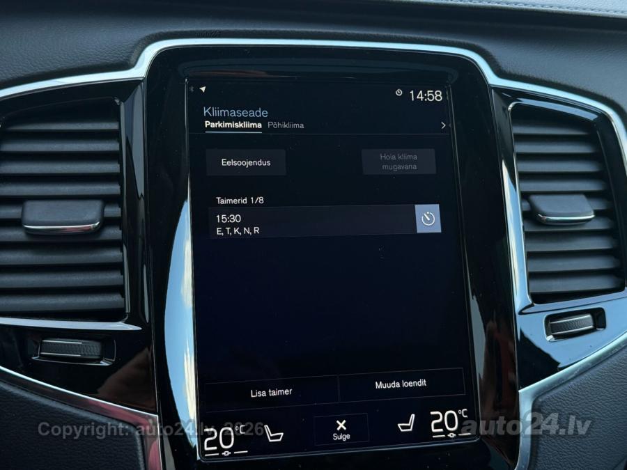 White Volvo XC90 2018 in Parnu, with an engine capacity of 2.00 L and mileage of 98 thousand km for 34900 €, photo 14 on AUTOMOTO.COM.LV