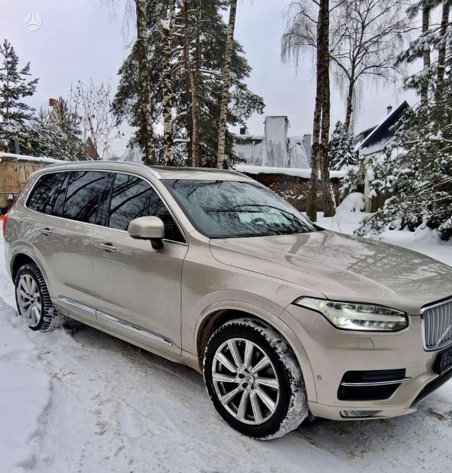 Dzeltens Volvo XC90 2017 Utena, ar dzinēja tilpumu 1.97 L un nobraukumu 154 tūkst. km par 26300 €, foto 1 vietnē AUTOMOTO.COM.LV