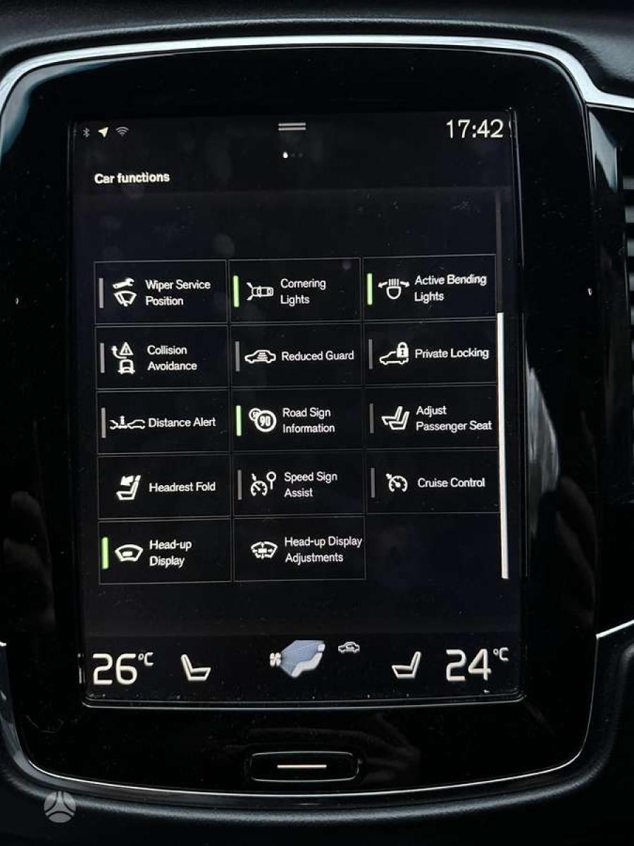 Желтый Вольво ХС90 2017 в Утена, объемом двигателя 1.97 л и пробегом 154 тыс. км за 26300 €, фото 20 на AUTOMOTO.COM.LV