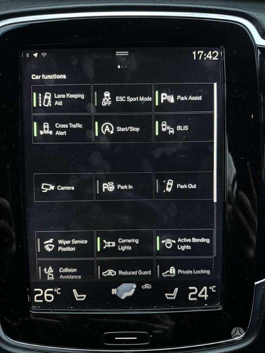 Желтый Вольво ХС90 2017 в Утена, объемом двигателя 1.97 л и пробегом 154 тыс. км за 26300 €, фото 21 на AUTOMOTO.COM.LV