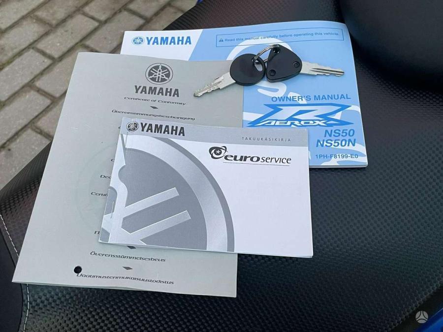 Синий Ямаха Aerox 2013 в Пренай, объемом двигателя 49.00 л и пробегом 11 тыс. км за 1990 €, фото 44 на AUTOMOTO.COM.LV