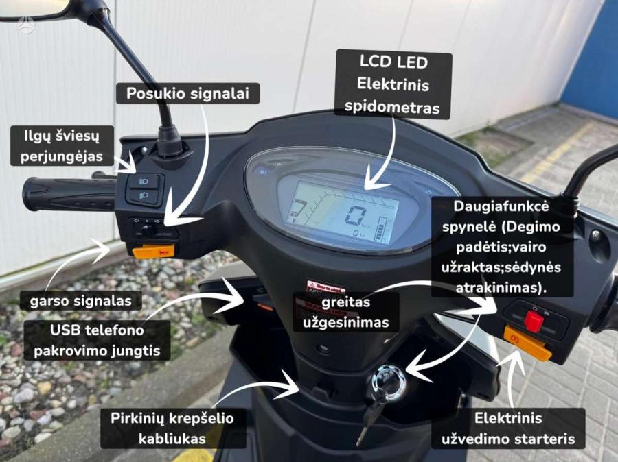 Pelēks Yamaha Cygnus 2026 Pasvalys, ar dzinēja tilpumu 49.00 L un nobraukumu 0 tūkst. km par 1350 €, foto 5 vietnē AUTOMOTO.COM.LV