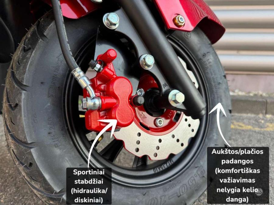 Красный Ямаха Cygnus 2026 в Вильнюс, объемом двигателя 49.00 л и пробегом 1 тыс. км за 1350 €, фото 11 на AUTOMOTO.COM.LV