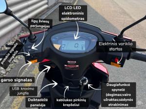 Red Yamaha Cygnus 2026 in Druskininkai, with an engine capacity of 49.00 L and mileage of 0 thousand km for 1350 €, photo 8 on AUTOMOTO.COM.LV