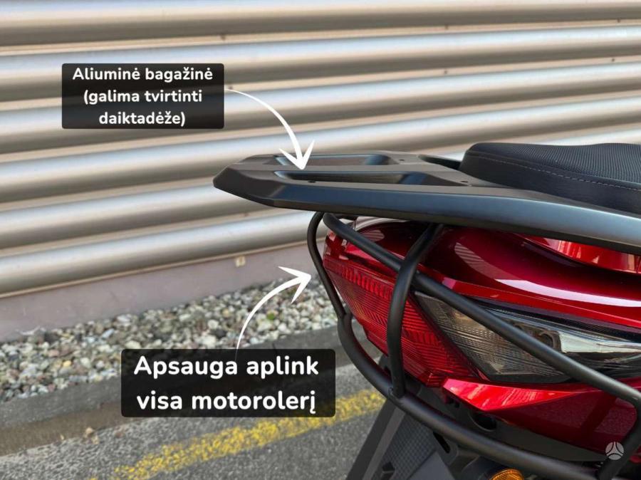 Red Yamaha Cygnus 2026 in Siauliai, with an engine capacity of 49.00 L and mileage of 0 thousand km for 1350 €, photo 8 on AUTOMOTO.COM.LV