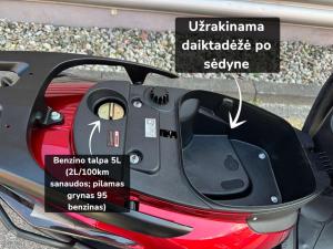 Red Yamaha Cygnus 2026 in Siauliai, with an engine capacity of 49.00 L and mileage of 0 thousand km for 1350 €, photo 9 on AUTOMOTO.COM.LV