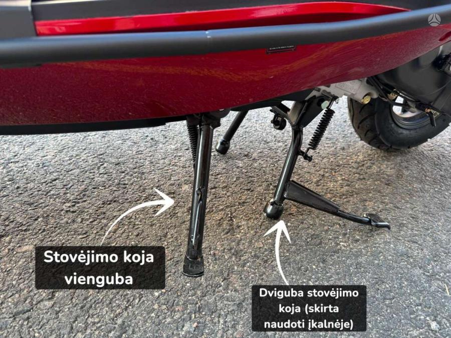 Red Yamaha Cygnus 2026 in Siauliai, with an engine capacity of 49.00 L and mileage of 0 thousand km for 1350 €, photo 10 on AUTOMOTO.COM.LV