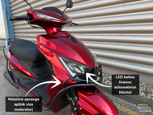Red Yamaha Cygnus 2026 in Vilnius, with an engine capacity of 0.05 L and mileage of 0 thousand km for 1350 €, photo 4 on AUTOMOTO.COM.LV