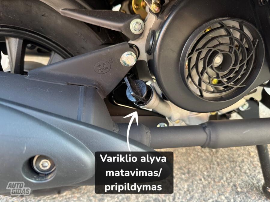 Red Yamaha Cygnus 2026 in Vilnius, with an engine capacity of 0.05 L and mileage of 0 thousand km for 1350 €, photo 16 on AUTOMOTO.COM.LV