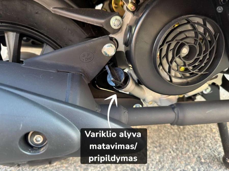 Sarkans Yamaha Cygnus 2026 Panevēža, ar dzinēja tilpumu 49.00 L un nobraukumu 0 tūkst. km par 1350 €, foto 11 vietnē AUTOMOTO.COM.LV