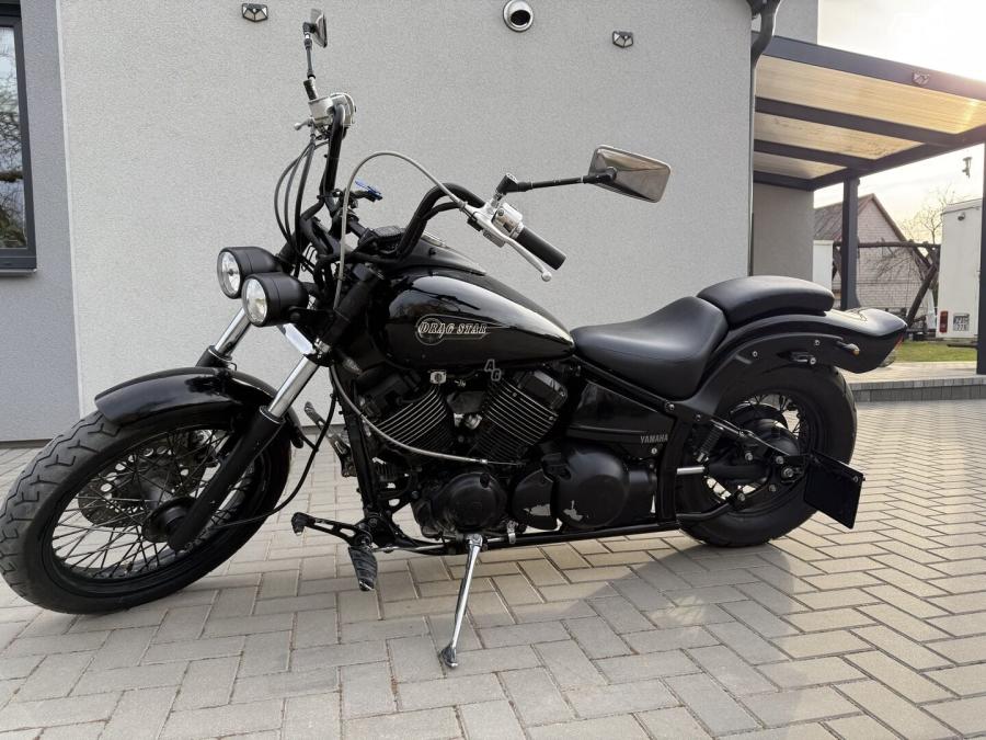 Melns Yamaha Drag Star 1997 Vilkaviškis, ar dzinēja tilpumu 0.65 L un nobraukumu 0 tūkst. km par 2500 €, foto 1 vietnē AUTOMOTO.COM.LV