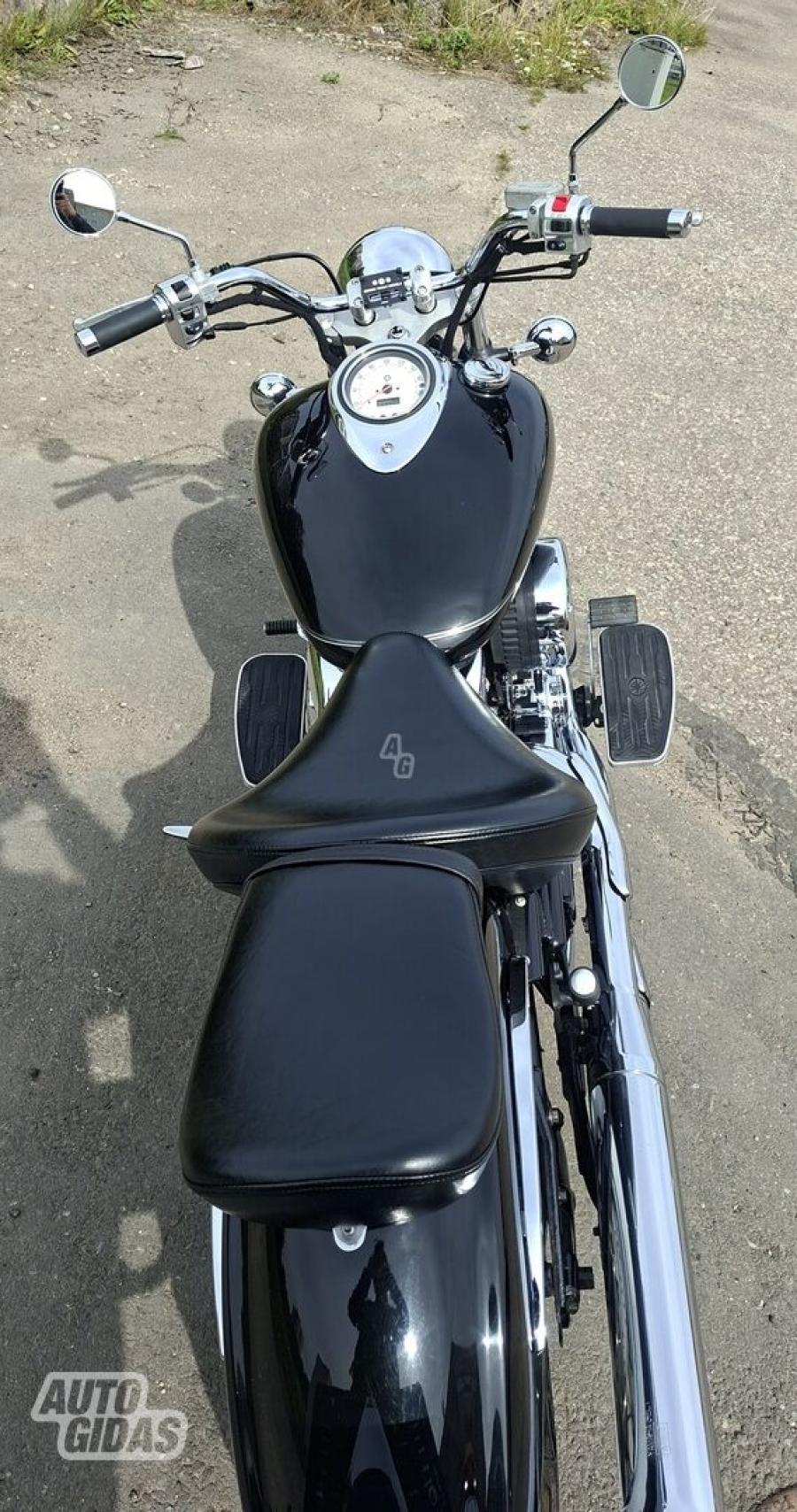 Black Yamaha Drag Star 2004 in Kaunas, with an engine capacity of 1.10 L and mileage of 50 thousand km for 3800 €, photo 6 on AUTOMOTO.COM.LV