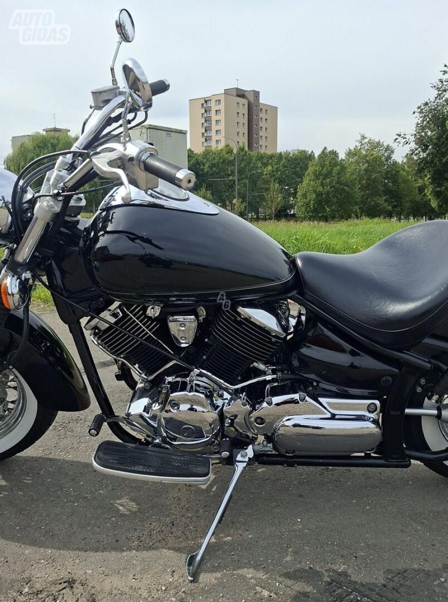 Black Yamaha Drag Star 2004 in Kaunas, with an engine capacity of 1.10 L and mileage of 50 thousand km for 3800 €, photo 7 on AUTOMOTO.COM.LV