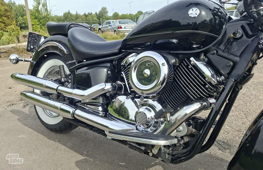 Black Yamaha Drag Star 2004 in Kaunas, with an engine capacity of 1.10 L and mileage of 50 thousand km for 3800 €, photo 8 on AUTOMOTO.COM.LV