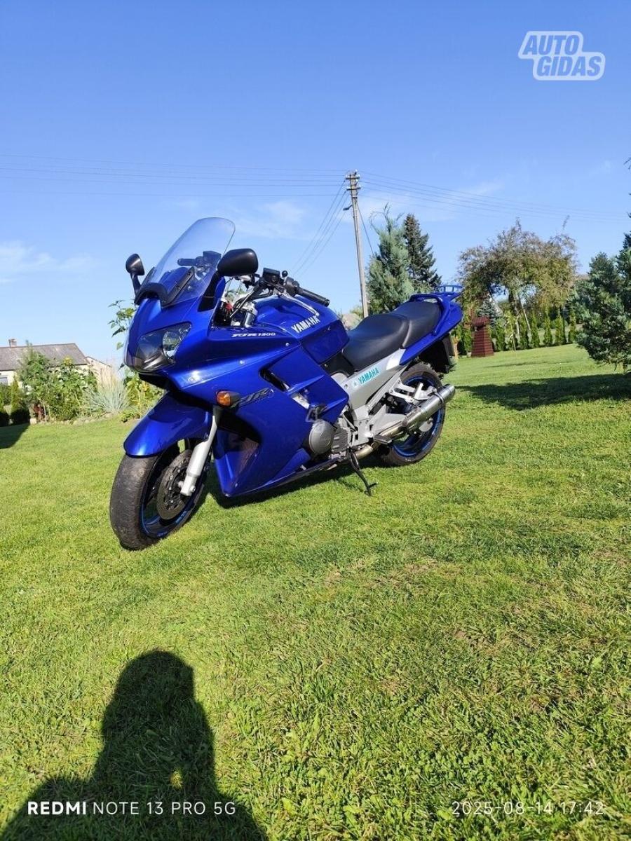 Синий Ямаха FJR 1300 2003 в Мариямполе, объемом двигателя 1.30 л и пробегом 84 тыс. км за 3000 €, фото 1 на AUTOMOTO.COM.LV
