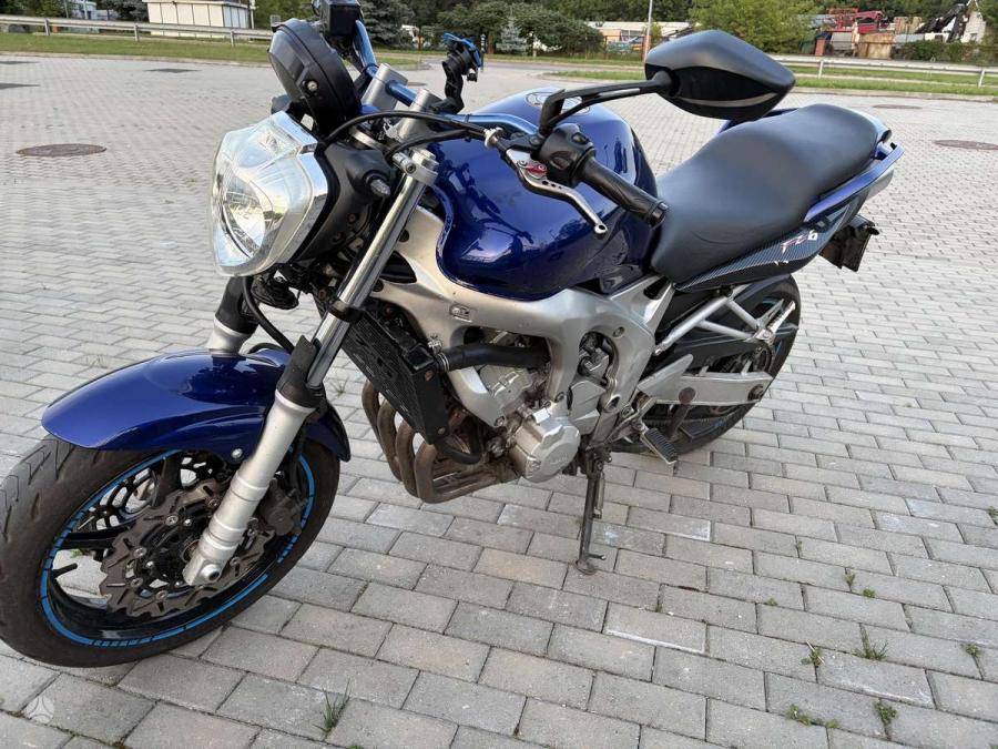 Blue Yamaha FZ 6 2004 in Vilnius, with an engine capacity of 0.60 L and mileage of 60 thousand km for 1700 €, photo 5 on AUTOMOTO.COM.LV