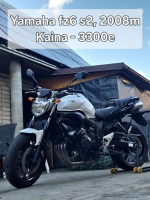 Yamaha FZ 6 2008 in Prienai, with an engine capacity of 0.60 L and mileage of 38 thousand km for 3400 €, photo 23 on AUTOMOTO.COM.LV