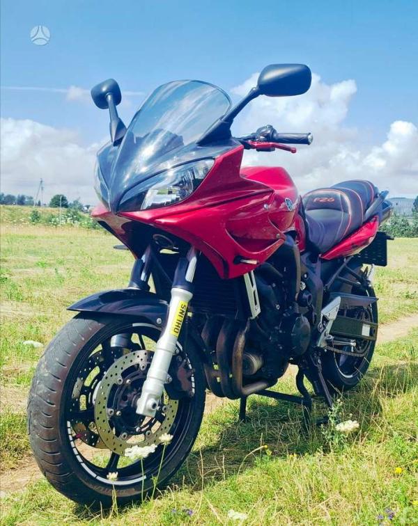 Red Yamaha FZ 600 2006 in Vilnius, with an engine capacity of 0.60 L and mileage of 0 thousand km for 2500 €, photo 6 on AUTOMOTO.COM.LV