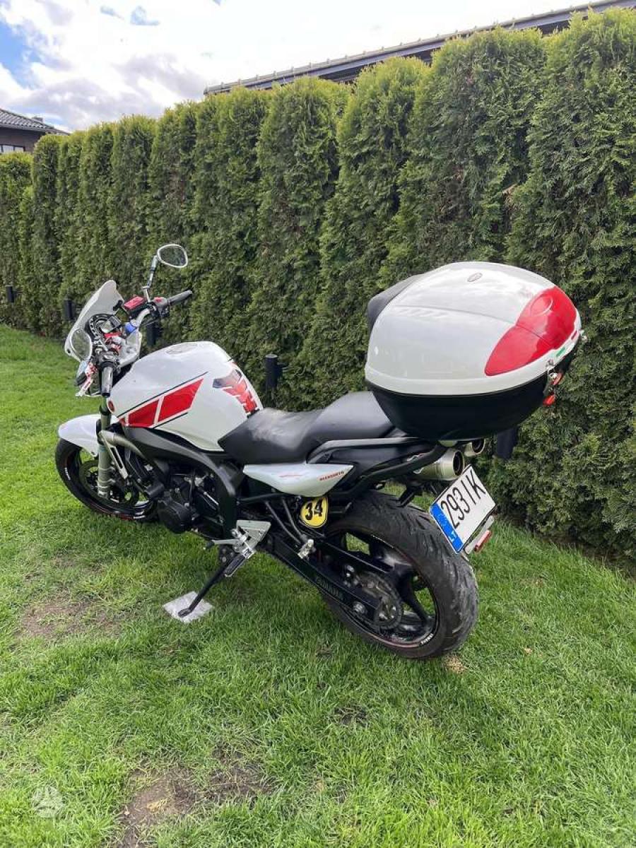 White Yamaha FZ 600 2005 in Panevezys, with an engine capacity of 0.60 L and mileage of 27 thousand km for 2750 €, photo 13 on AUTOMOTO.COM.LV