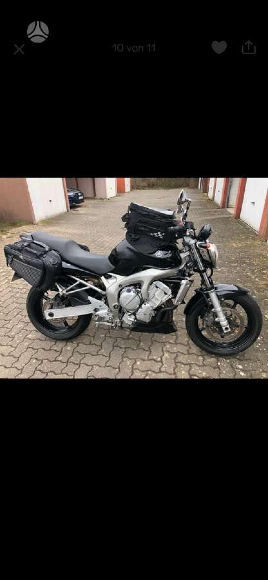 Черный Ямаха FZ 6N 2004 в Клайпеда, объемом двигателя 0.60 л и пробегом 19 тыс. км за 2800 €, фото 17 на AUTOMOTO.COM.LV