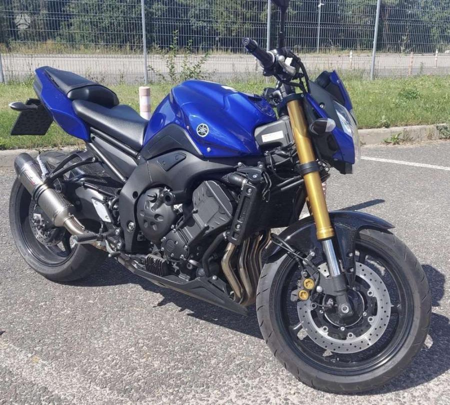 Blue Yamaha FZ 8 2012 in Vilnius, with an engine capacity of 0.78 L and mileage of 43 thousand km for 4500 €, photo 1 on AUTOMOTO.COM.LV