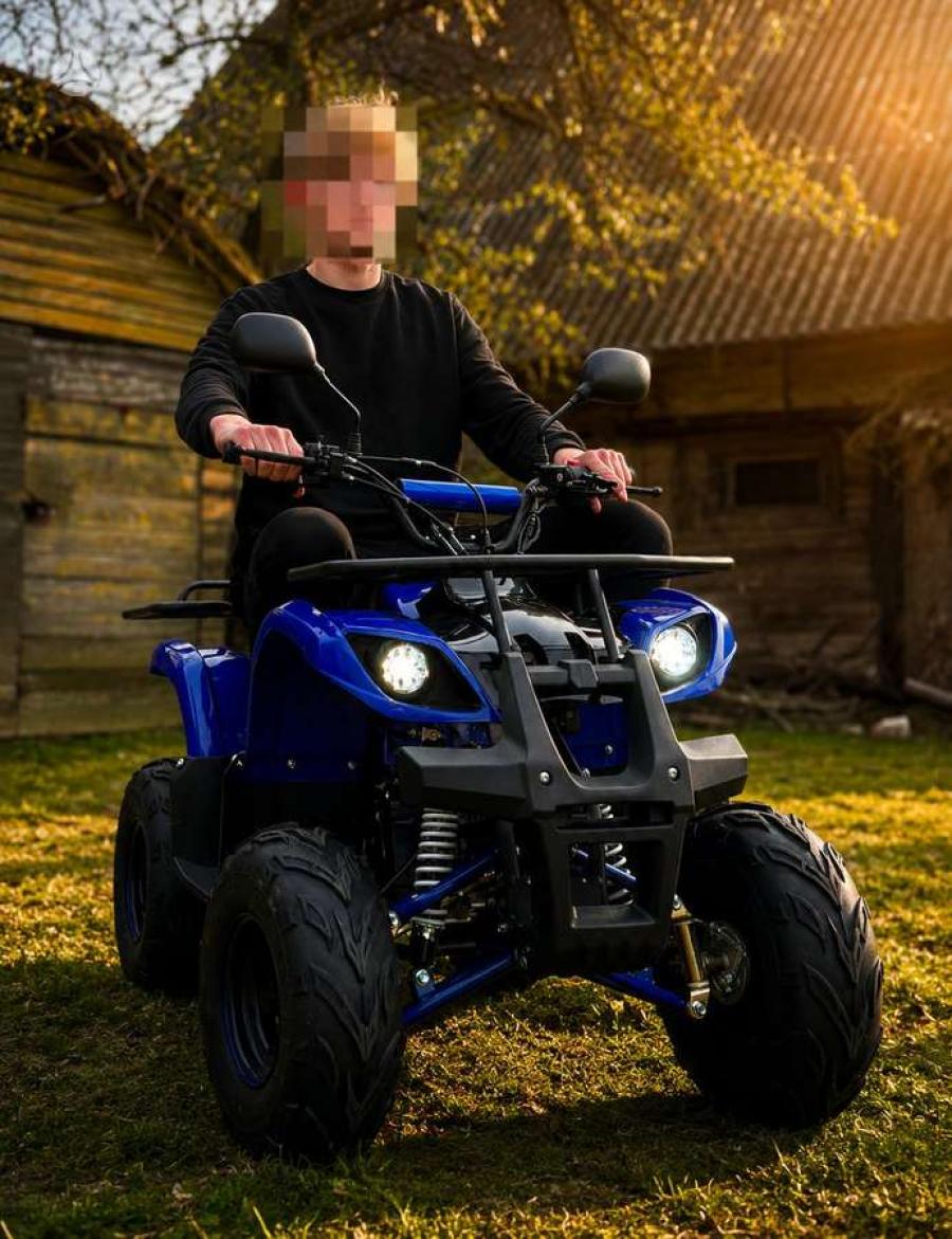Blue Yamaha Grizzly 2026 in Klaipeda, with an engine capacity of 0.13 L and mileage of 1 thousand km for 800 €, photo 1 on AUTOMOTO.COM.LV