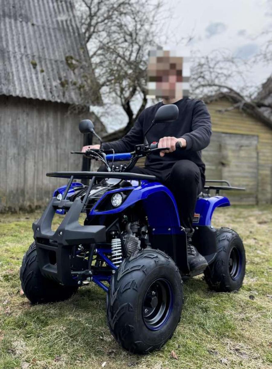 Blue Yamaha Grizzly 2026 in Klaipeda, with an engine capacity of 0.13 L and mileage of 0 thousand km for 799 €, photo 4 on AUTOMOTO.COM.LV