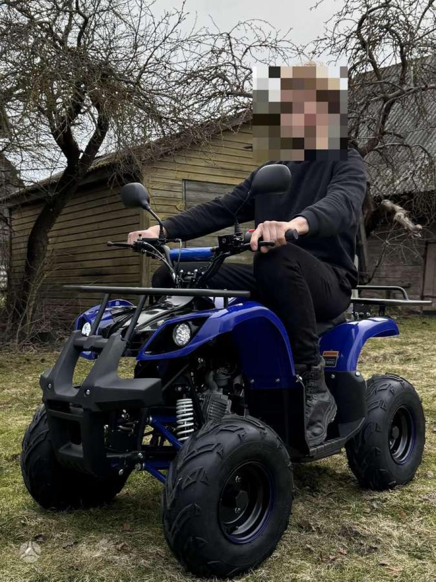Blue Yamaha Grizzly 2026 in Klaipeda, with an engine capacity of 0.13 L and mileage of 0 thousand km for 799 €, photo 6 on AUTOMOTO.COM.LV