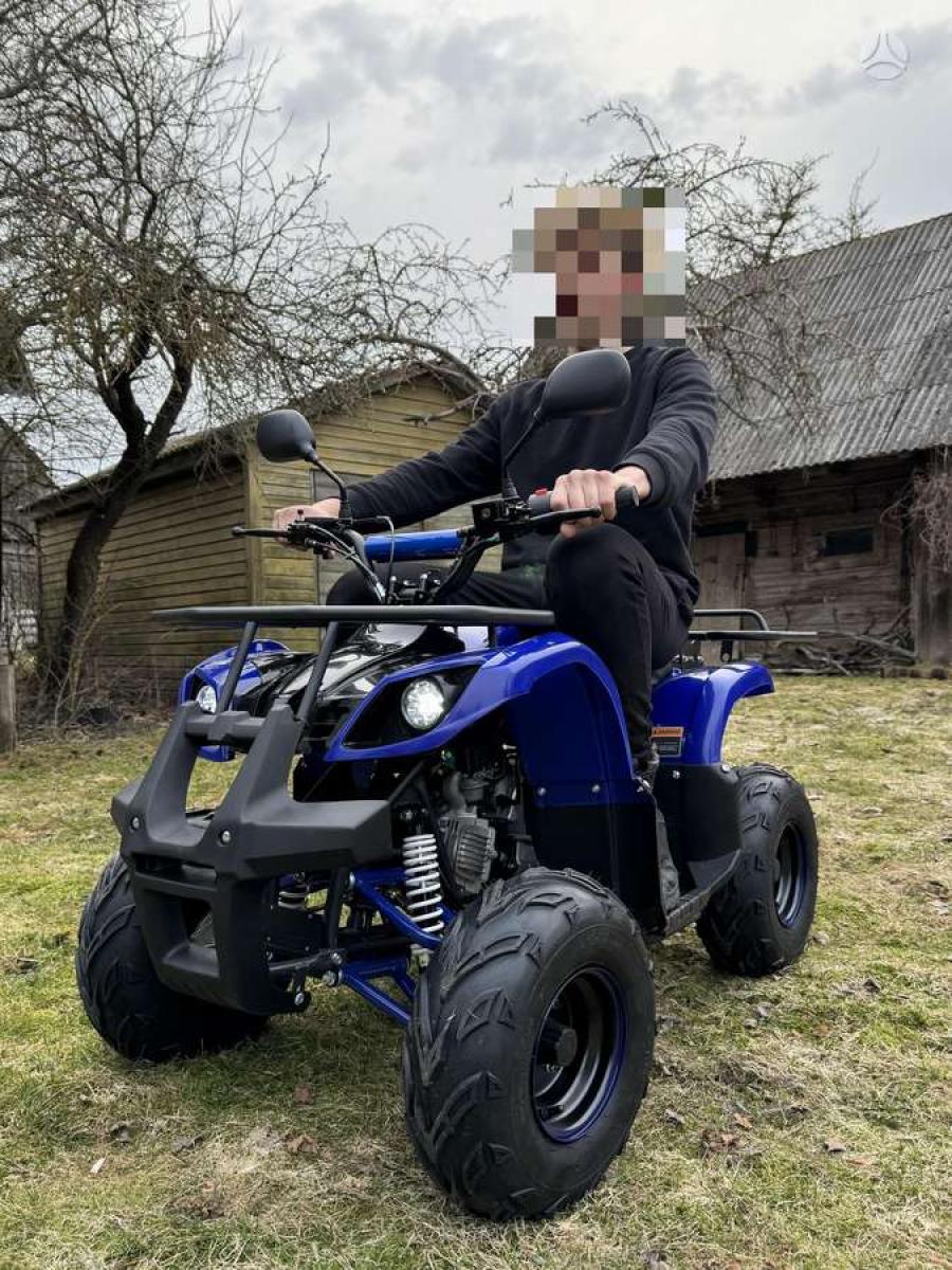 Blue Yamaha Grizzly 2026 in Klaipeda, with an engine capacity of 0.13 L and mileage of 0 thousand km for 799 €, photo 7 on AUTOMOTO.COM.LV