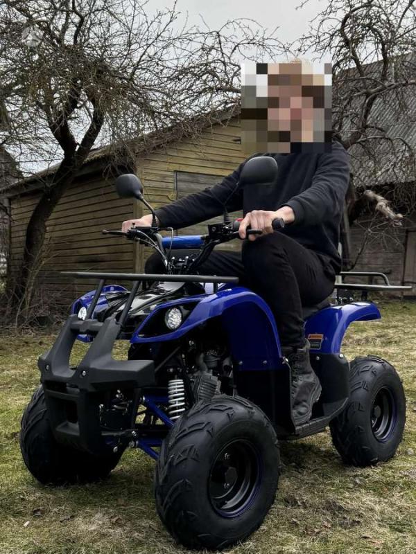 Blue Yamaha Grizzly 2026 in Klaipeda, with an engine capacity of 0.13 L and mileage of 0 thousand km for 800 €, photo 5 on AUTOMOTO.COM.LV