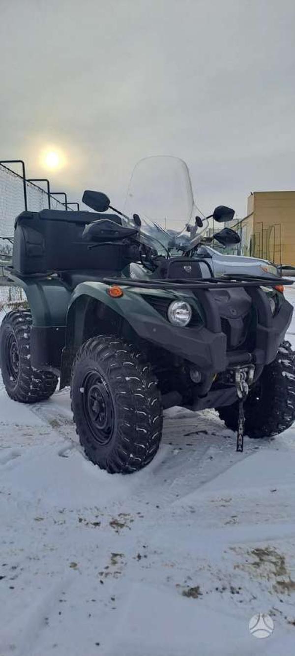 Green Yamaha Grizzly 2016 in Kaunas, with an engine capacity of 0.45 L and mileage of 27 thousand km for 5000 €, photo 1 on AUTOMOTO.COM.LV