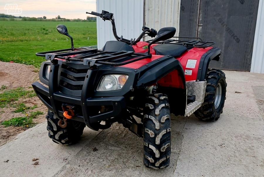 Red Yamaha Grizzly 2010 in Silute, with an engine capacity of 0.70 L and mileage of 0 thousand km for 3200 €, photo 1 on AUTOMOTO.COM.LV