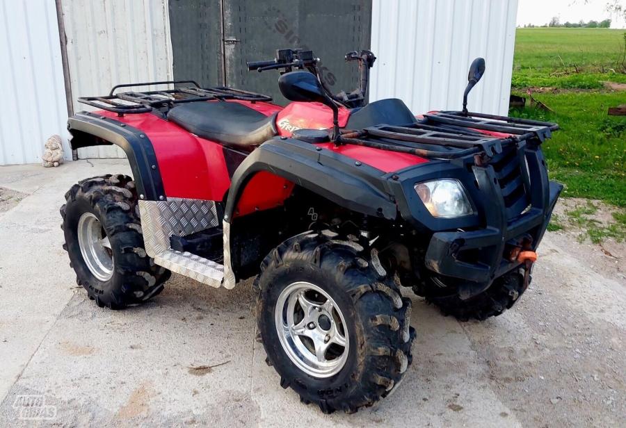 Red Yamaha Grizzly 2010 in Silute, with an engine capacity of 0.70 L and mileage of 0 thousand km for 3200 €, photo 3 on AUTOMOTO.COM.LV