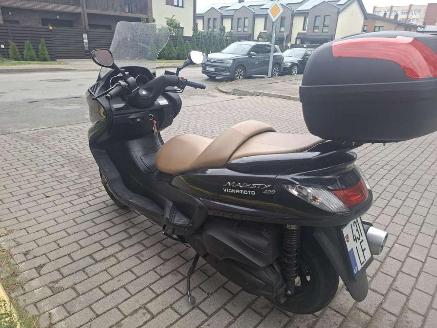 Yamaha Majesty 2008 in Klaipeda, with an engine capacity of 0.40 L and mileage of 39 thousand km for 1800 €, photo 6 on AUTOMOTO.COM.LV