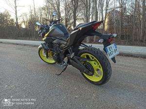 Black Yamaha MT 03 2018 in Jurbarkas, with an engine capacity of 0.30 L and mileage of 27 thousand km for 3300 €, photo 6 on AUTOMOTO.COM.LV