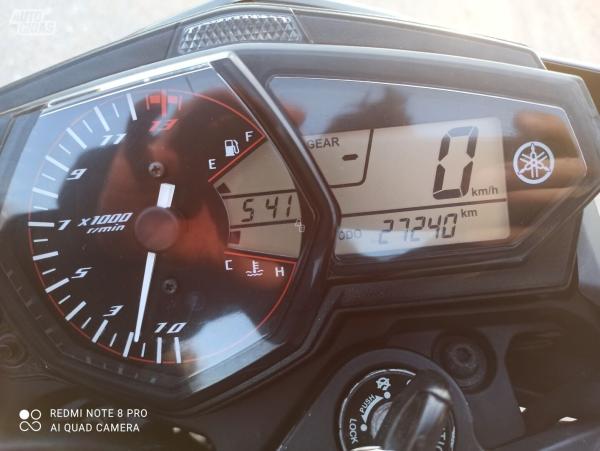 Black Yamaha MT 03 2018 in Jurbarkas, with an engine capacity of 0.30 L and mileage of 27 thousand km for 3300 €, photo 8 on AUTOMOTO.COM.LV