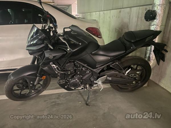 Черный Ямаха MT 03 2024 в Таллин, объемом двигателя 0.32 л и пробегом 4 тыс. км за 6000 €, фото 1 на AUTOMOTO.COM.LV