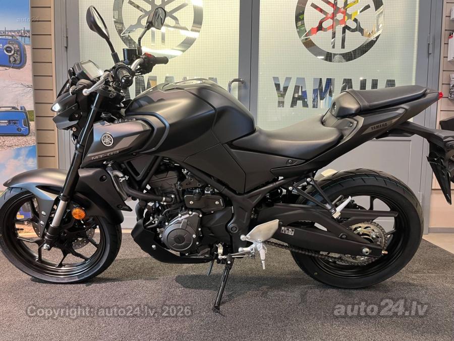 Black Yamaha MT 03 2025 in Tallinn, with an engine capacity of 0.32 L and mileage of 3 thousand km for 5190 €, photo 4 on AUTOMOTO.COM.LV