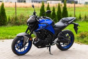 Zils Yamaha MT 03 2020 Kauņa, ar dzinēja tilpumu 0.32 L un nobraukumu 6 tūkst. km par 4400 €, foto 1 vietnē AUTOMOTO.COM.LV