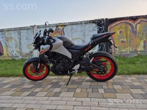 Yamaha MT 03 2020 in Jelgava, with an engine capacity of 0.32 L and mileage of 0 thousand km for 4500 €, photo 7 on AUTOMOTO.COM.LV