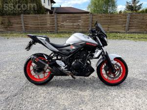 Yamaha MT 03 2020 in Saldus, with an engine capacity of 0.32 L and mileage of 0 thousand km for 3590 €, photo 3 on AUTOMOTO.COM.LV
