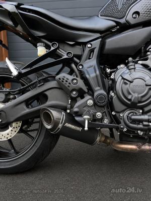 Black Yamaha MT 07 2023 in Tallinn, with an engine capacity of 0.69 L and mileage of 6 thousand km for 6699 €, photo 6 on AUTOMOTO.COM.LV