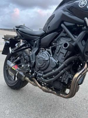 Black Yamaha MT 07 2023 in Panevezys, with an engine capacity of 0.00 L and mileage of 17 thousand km for 6000 €, photo 8 on AUTOMOTO.COM.LV