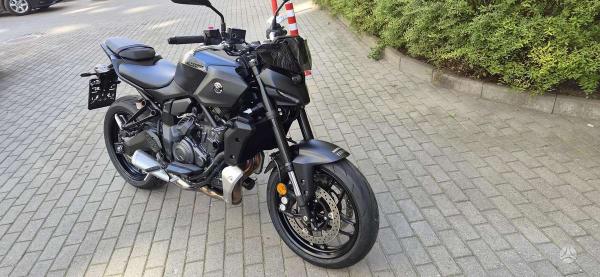 Black Yamaha MT 07 2026 in Vilnius, with an engine capacity of 0.70 L and mileage of 0 thousand km for 6500 €, photo 1 on AUTOMOTO.COM.LV
