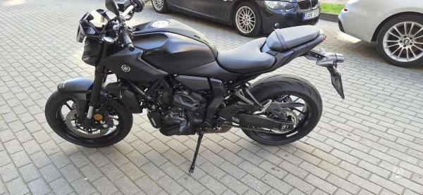 Black Yamaha MT 07 2026 in Vilnius, with an engine capacity of 0.70 L and mileage of 0 thousand km for 6500 €, photo 4 on AUTOMOTO.COM.LV