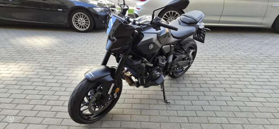 Black Yamaha MT 07 2026 in Vilnius, with an engine capacity of 0.70 L and mileage of 0 thousand km for 6500 €, photo 7 on AUTOMOTO.COM.LV