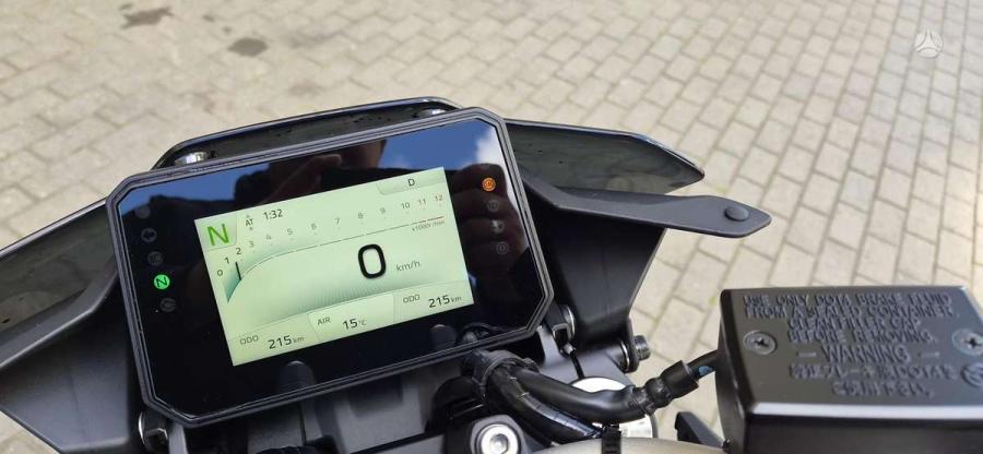 Black Yamaha MT 07 2026 in Vilnius, with an engine capacity of 0.70 L and mileage of 0 thousand km for 6500 €, photo 11 on AUTOMOTO.COM.LV